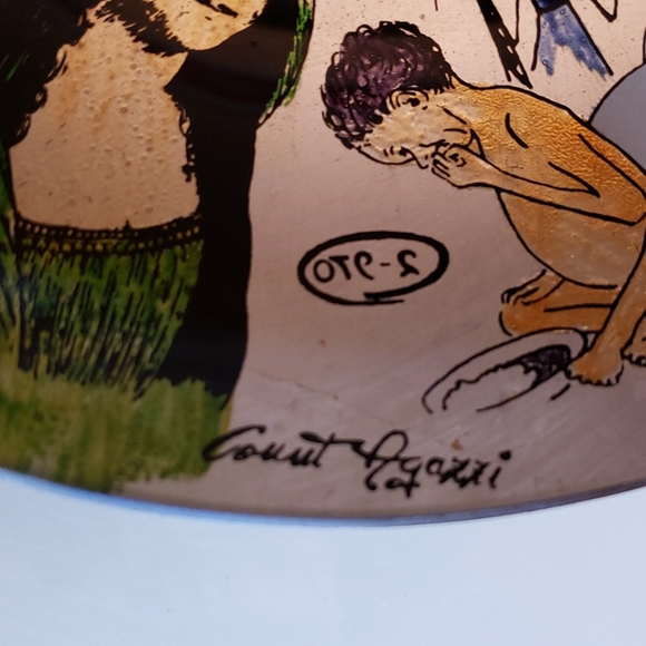 Count Agazzi | Accents | Count Agazzi Reverse Painted Glass Plate ...